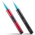 Amazon.com: Urgrette 2 Pack Butane Torch Lighter, 6-inch Refillable Pen Lighter Adjustable Jet ...