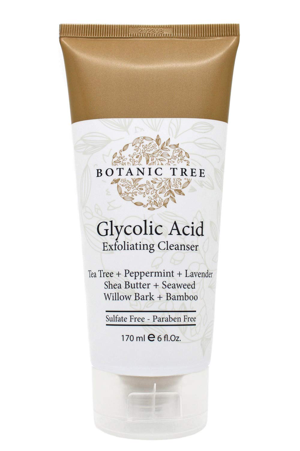 Botanic Tree Glycolic Acid Face Wash-Facial Exfoliating Cleanser w/ 10% ...