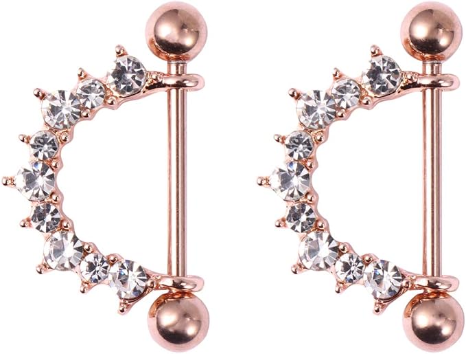 HEALLILY 1 paar tepelring tepelpiercing sieraden roestvrij stalen tepel ...