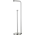 Amazon.com: Amazon Basics Free Standing Bathroom Toilet Paper Holder ...