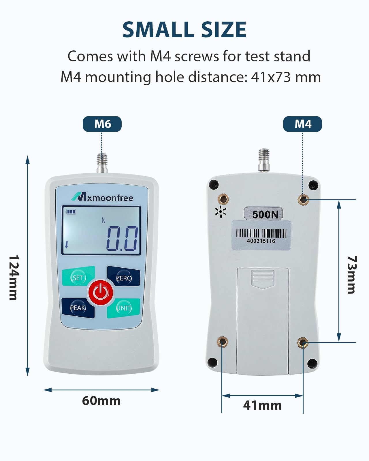 Mua 500N Digital Force Gauge Push Pull Gauge Portable Force Meter with ...
