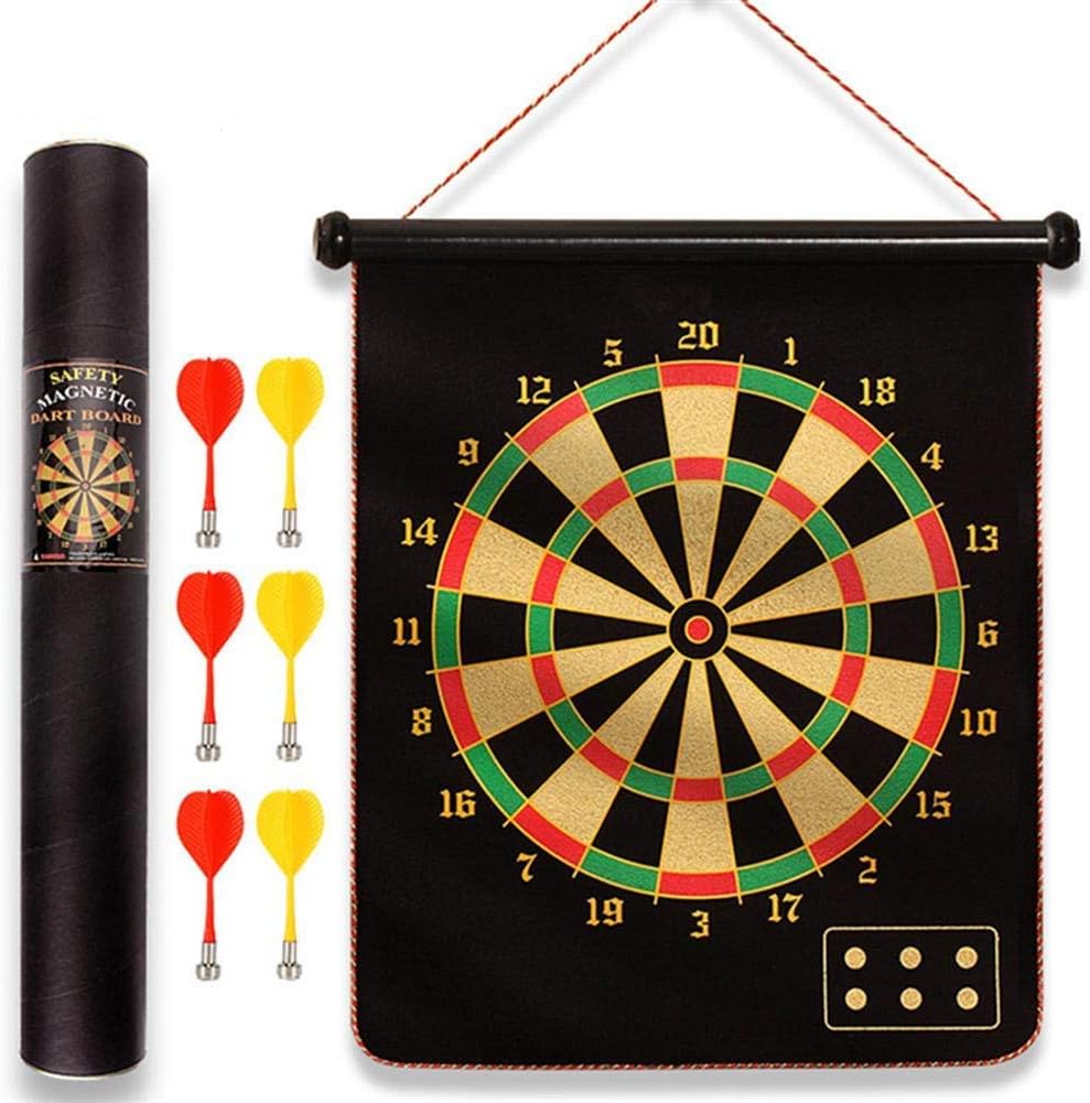 Dart Board£¬Magnetic Dart Board for Boys,6 Magnetic Darts, Kids Double ...