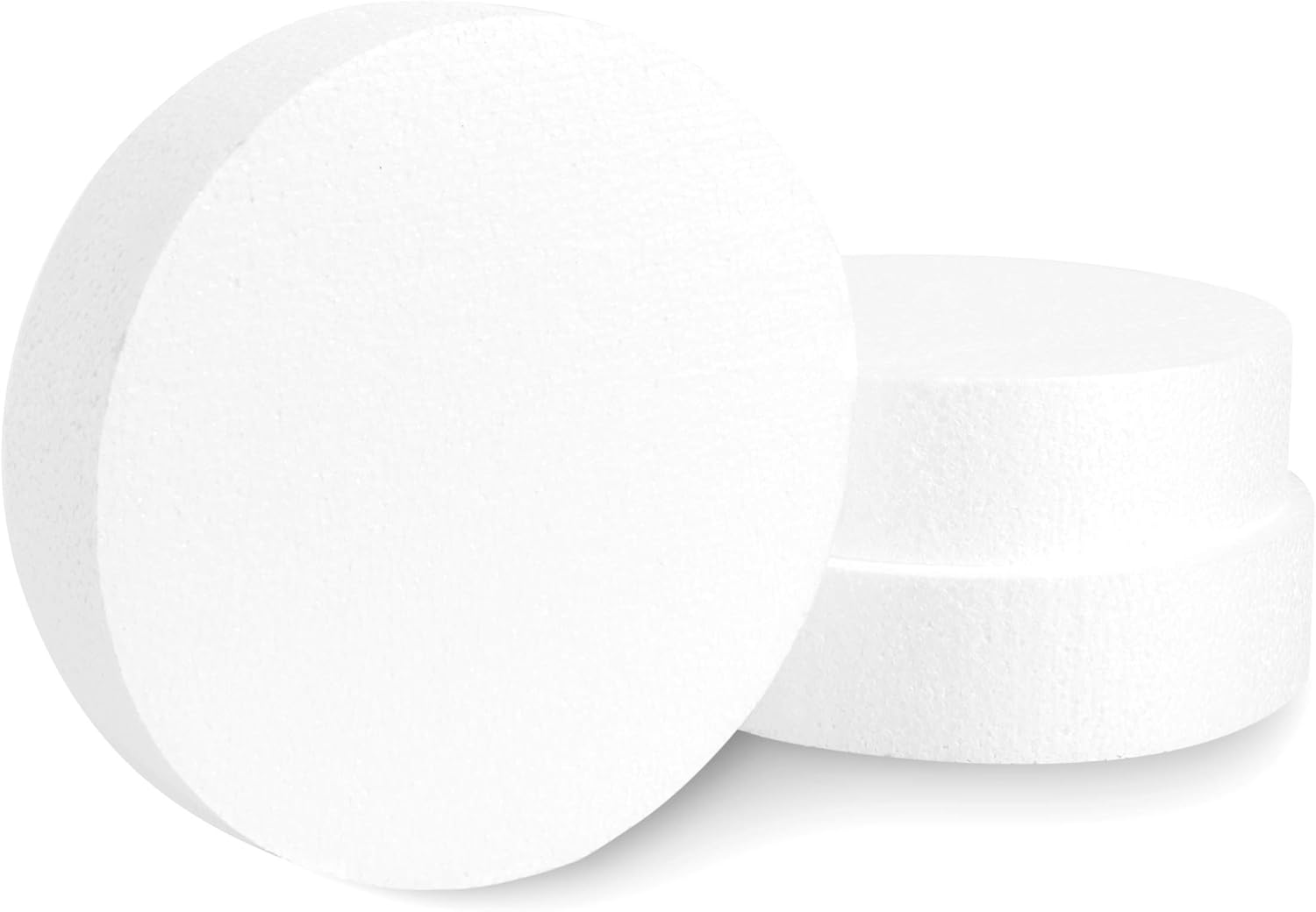 Foam Circles for Arts and Crafts Supplies (8 x 8 x 2 in, 3 Pack ...