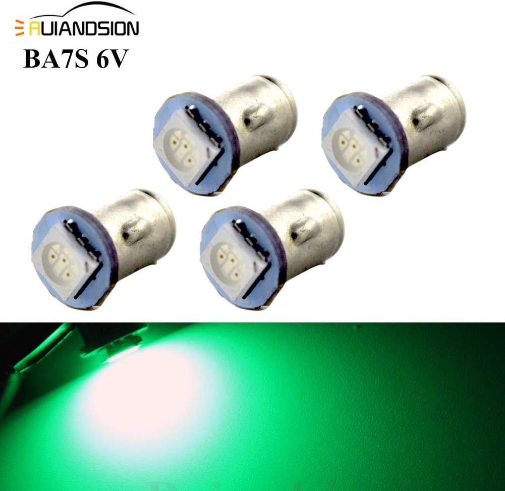 Amazon.com: Ruiandsion 4pcs 6V BA7S LED Car Interior Light Bulb 5050 ...