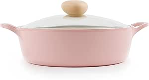 Amazon.com: Neoflam Retro 3.5qt Non-Stick Ceramic Coated Low Stockpot ...