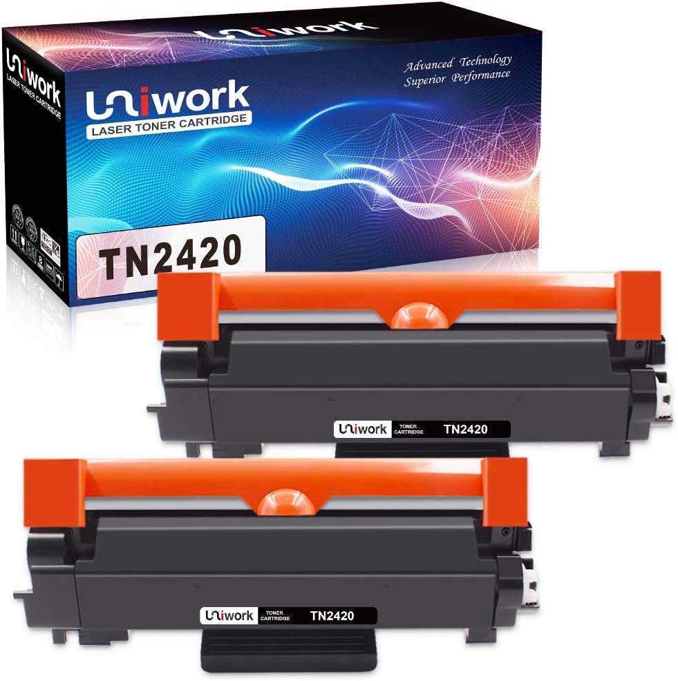 Uniwork TN2420 Toner Cartridges Replacement for Brother TN-2420 TN-2410 ...