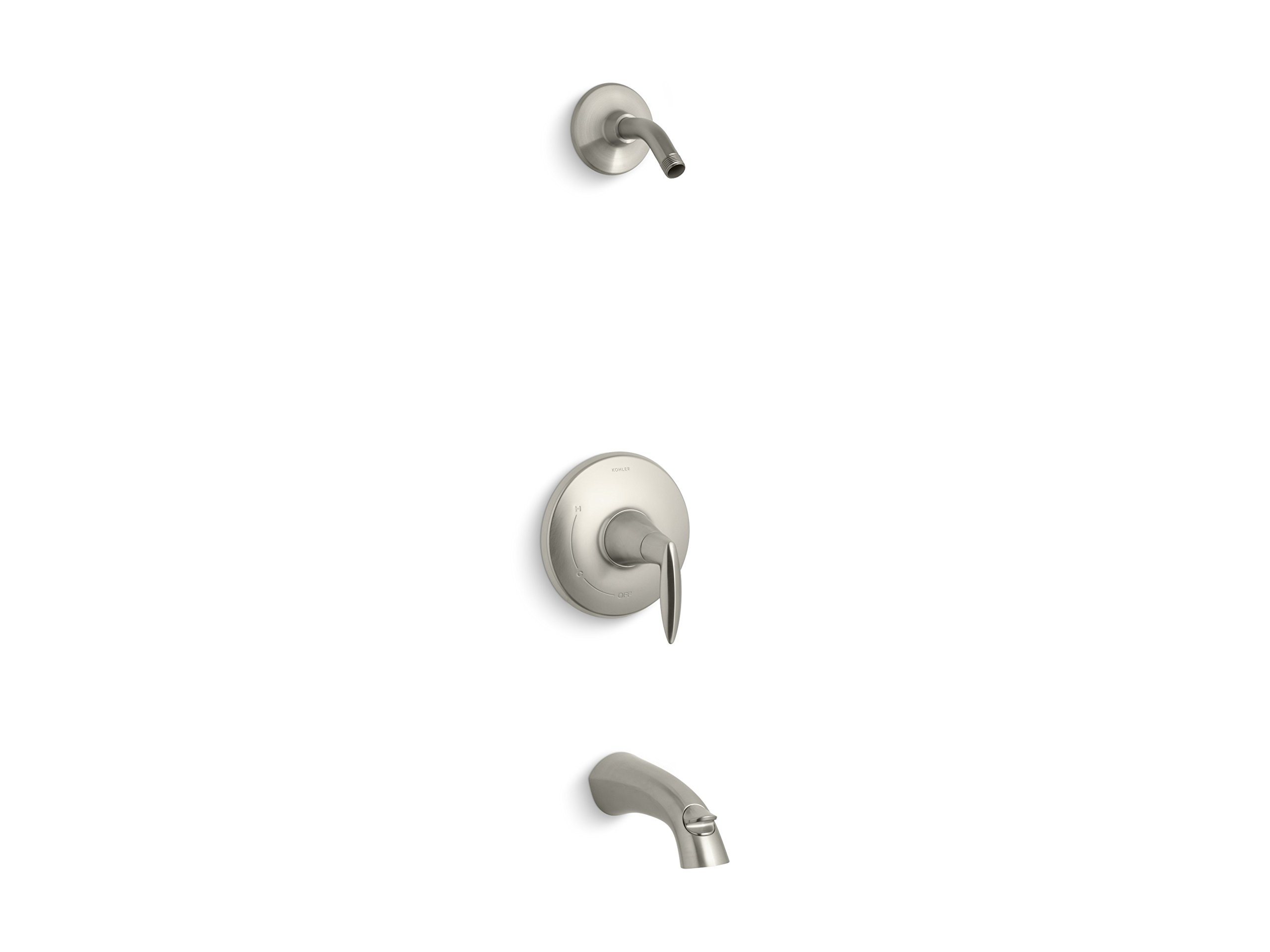 Kohler TLS45104-4-BN Alteo Rite-Temp® Bath & Shower Valve Trim with ...