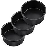 Amazon.com: P&P CHEF Non-stick 4 Inch Mini Cake Pan Set, 4 Pieces Round ...
