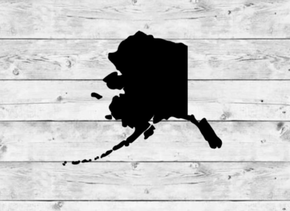 Amazon.com: Alaska Vinyl Stickers, Decal, Alaska Decorations, Rustic ...