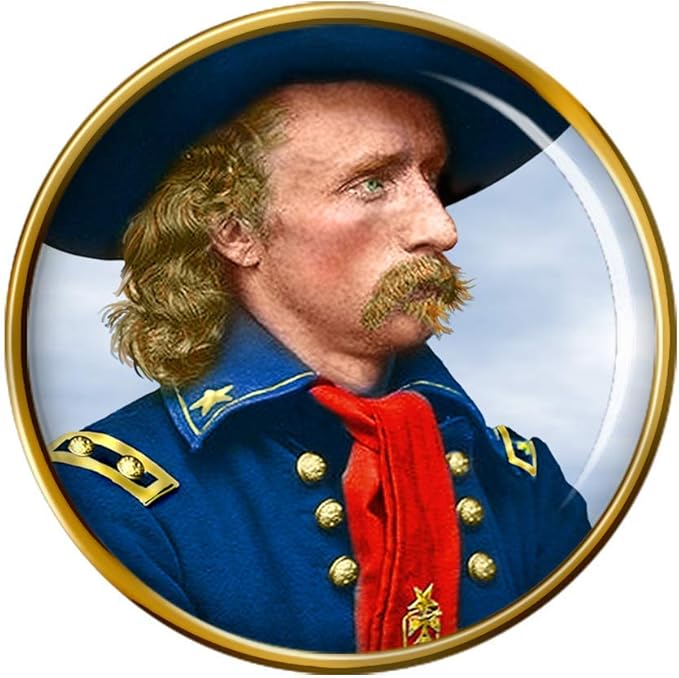 General Custer Pin Badge: Amazon.co.uk: Clothing