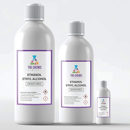 ETHANOL Denatured Alcohol, Ethyl Alcohol - 100ML, 300ML, 1L, 5L, ALL ...