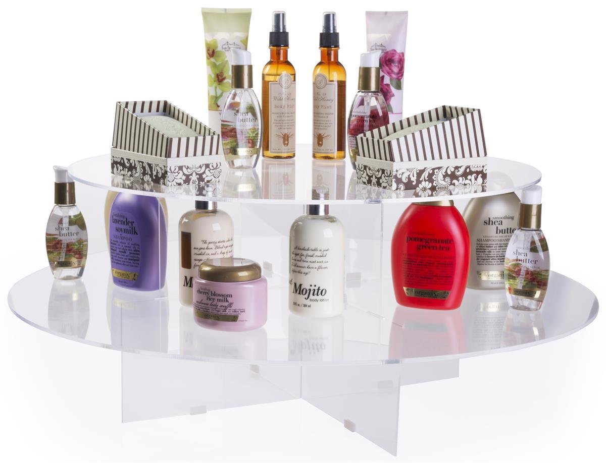 Amazon.com: Displays2go 2-Tier Riser for Stores and Retail, 12.5 by 30 ...