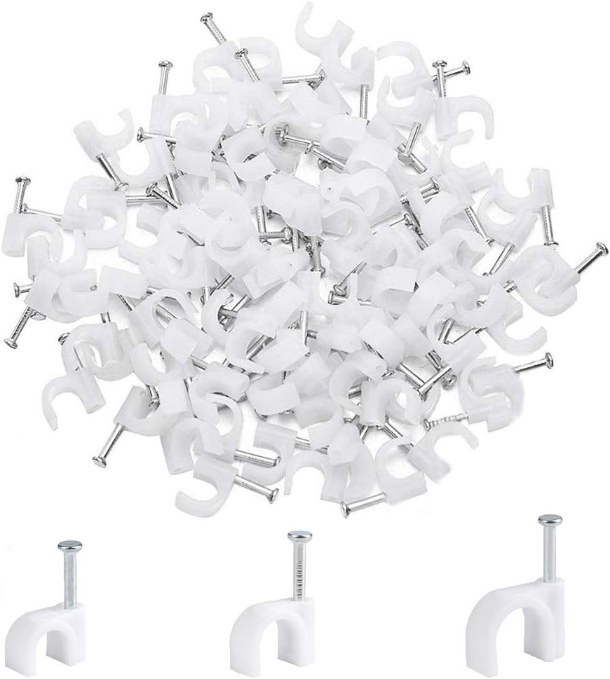 300pcs Cable Clips, BetterJonny Assortment 6mm 8mm 10mm Electrical ...