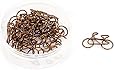 Amazon.com : 20pcs Paper Clips, Bicycle Shape Paper Clips Coffee Color ...