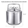 TMCRAFT 1.6 Gallon Mini Ball Lock Keg, Stainless Steel Double Ball Lock ...