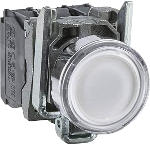 Illuminated Push Button, 22mm, White - - Amazon.com