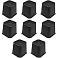 Amazon.com: MYMULIKE Bed Risers 4 inch,6 inch, 8 inch, Oversized ...