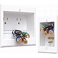Amazon.com: PowerBridge TWO-PRO-6 Dual Outlet TV Cord Hider for Wall ...