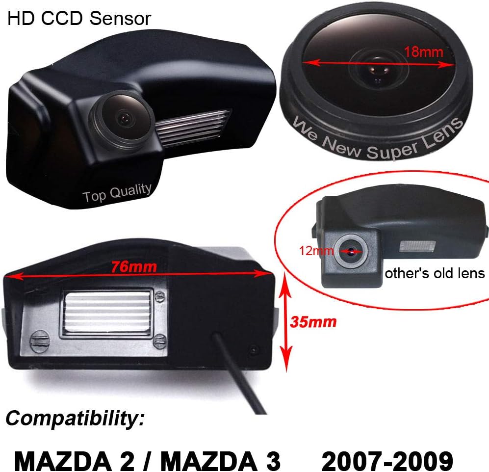 HDMEU HD Color CCD Waterproof Vehicle Car Rear View Backup Camera, 170 ...