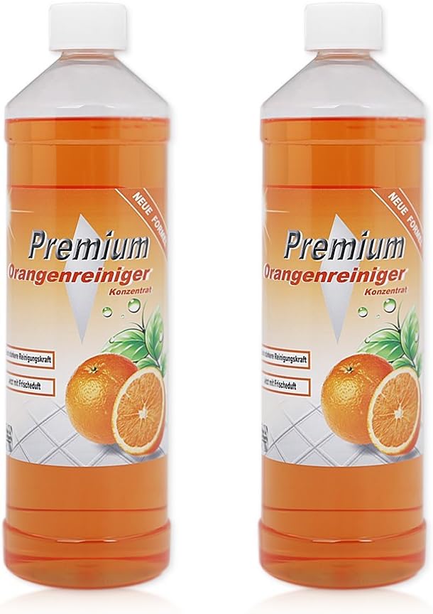 2 x 1 Liter Premium Orangenreiniger Konzentrat, Fleckenentferner ...
