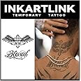Amazon.com : INKARTLINK Tattoo Tech,2 Sheets Extra-Large Semi Permanent Tattoo,Adult Art Design ...