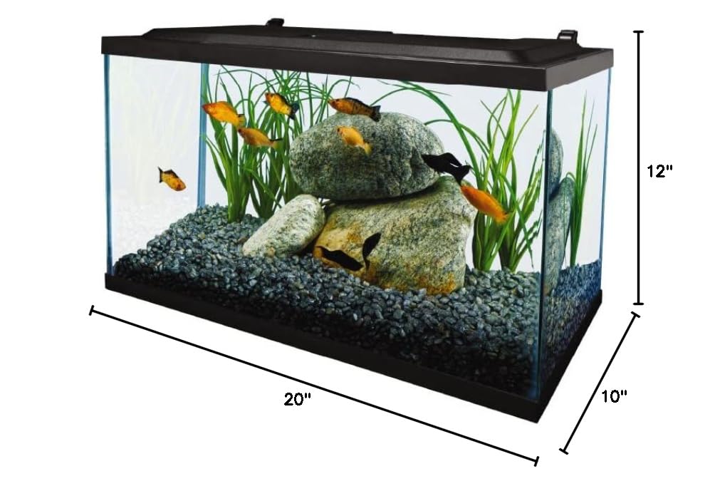Mua Aquarium, 10 Gallon, Complete Tropical Fish Tank Kit with LED ...