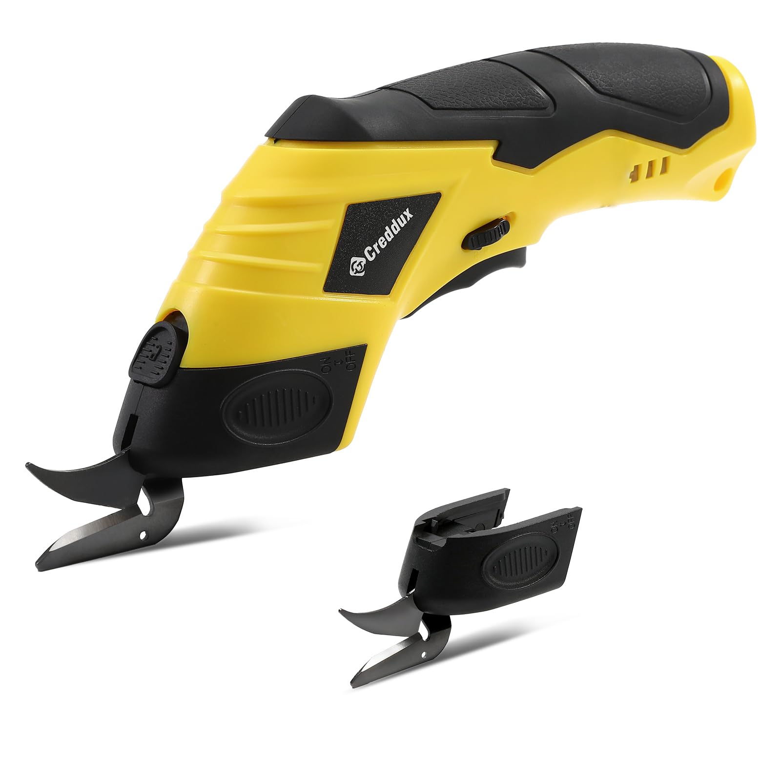 Creddux 2 Blade Cordless electric scissors for cardboard Fabric Cutter ...