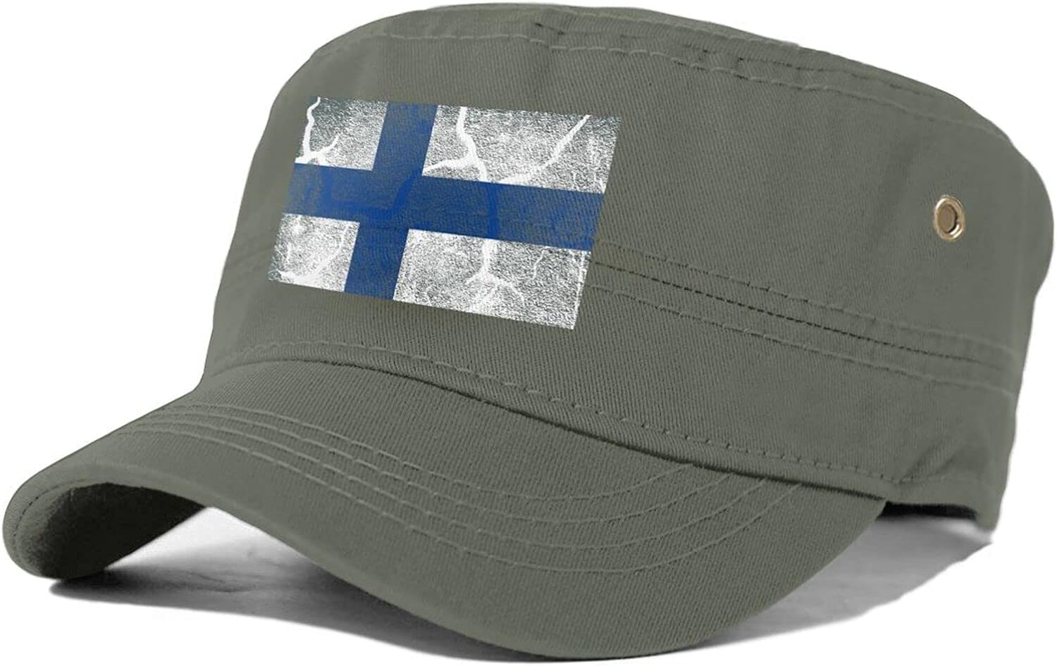 KUAI6NIHUO Finland Flag Unisex Adult Cotton Flat Cap Adjustable ...