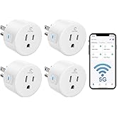 Eightree Smart Plug for 5GHz & 2.4GHz, Smart Outlet WiFi Socket with APP Remote Control ...