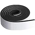 Neoprene Foam Strip Roll by Dualplex, 3" Wide x 10' Long 1/4" Thick, Weather Seal High Density ...