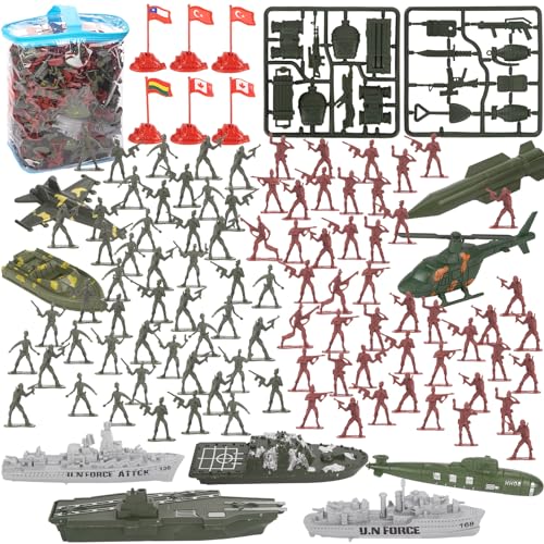 AMOR PRESENT 360PCS Military Soldier Playset, Army Men Military Set Toy ...