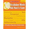Amazon.com: 240 Vocabulary Words Kids Need to Know: Grade 5: 24 Ready ...