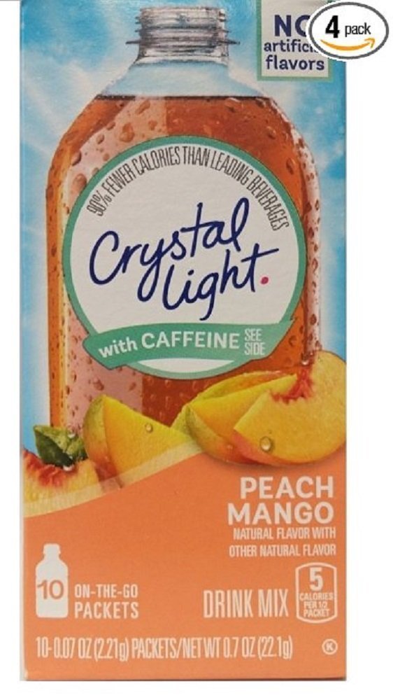 Amazon.com : Crystal Light On The Go Citrus Caffeine, 10 Packets (Pack ...