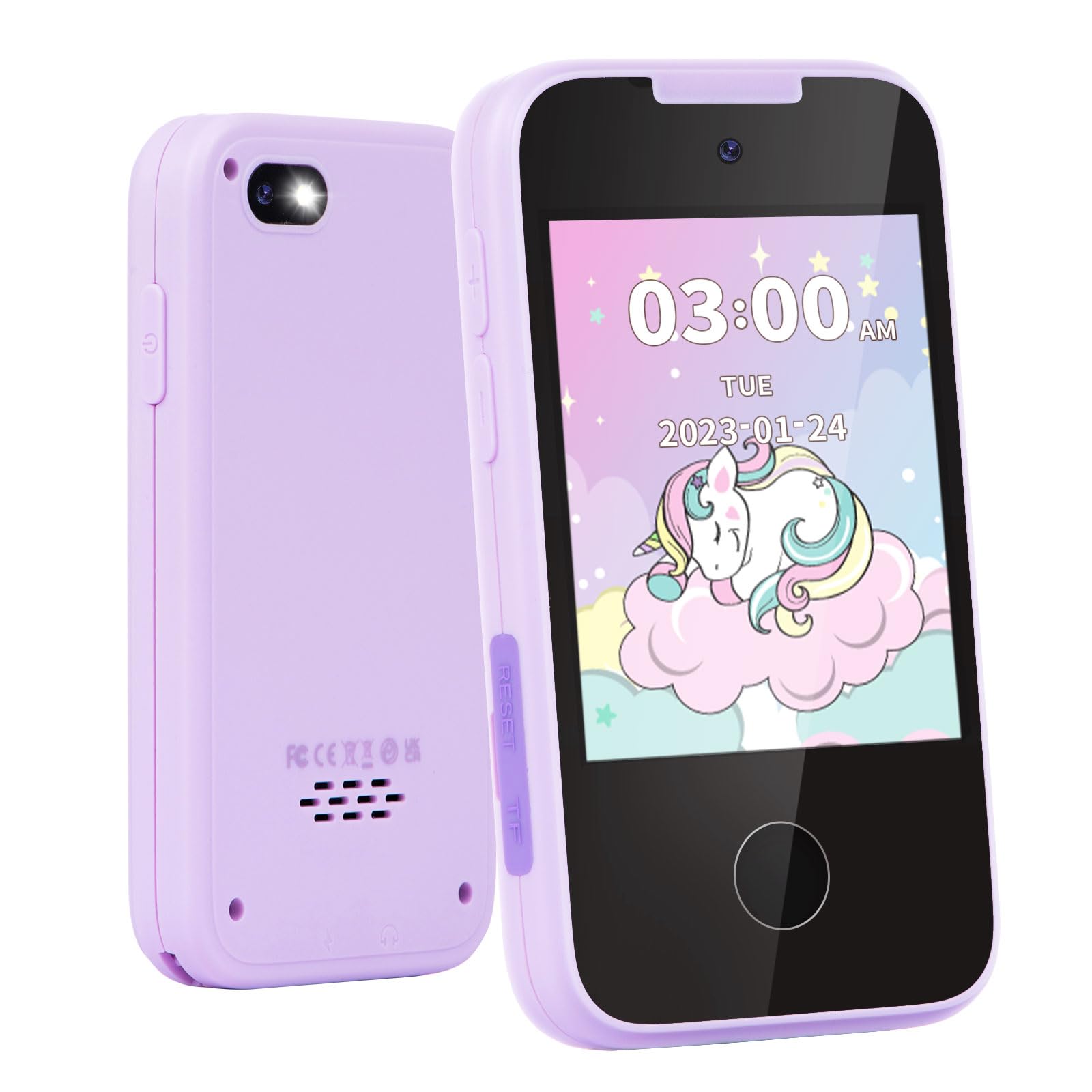 Kids Phone Toys for 3 4 5 6 7 8 Year Old Girls, Touchscreen Toddler ...