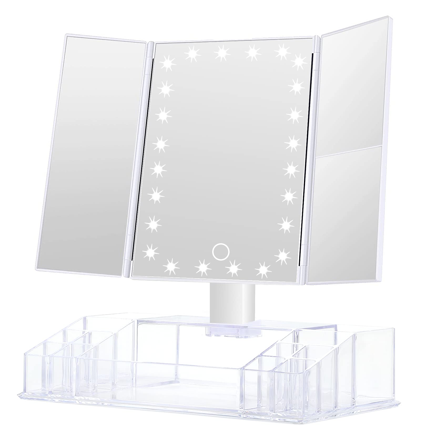Mua GULAURI Makeup Mirror with Lights and Storage - 3x/2x Magnification ...