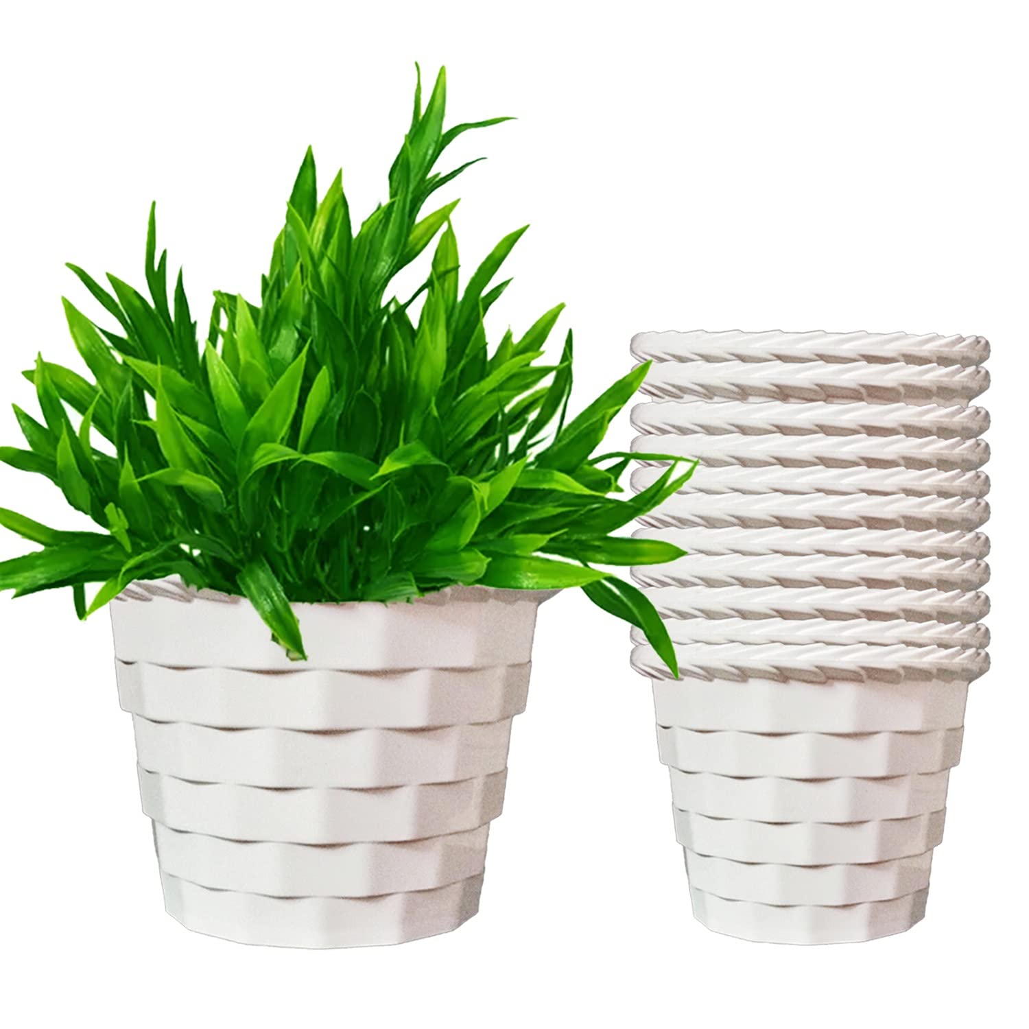 PKB Brick Pot(12 POTS) Flower Pot Pots for Plants/ Pots for Gardening ...