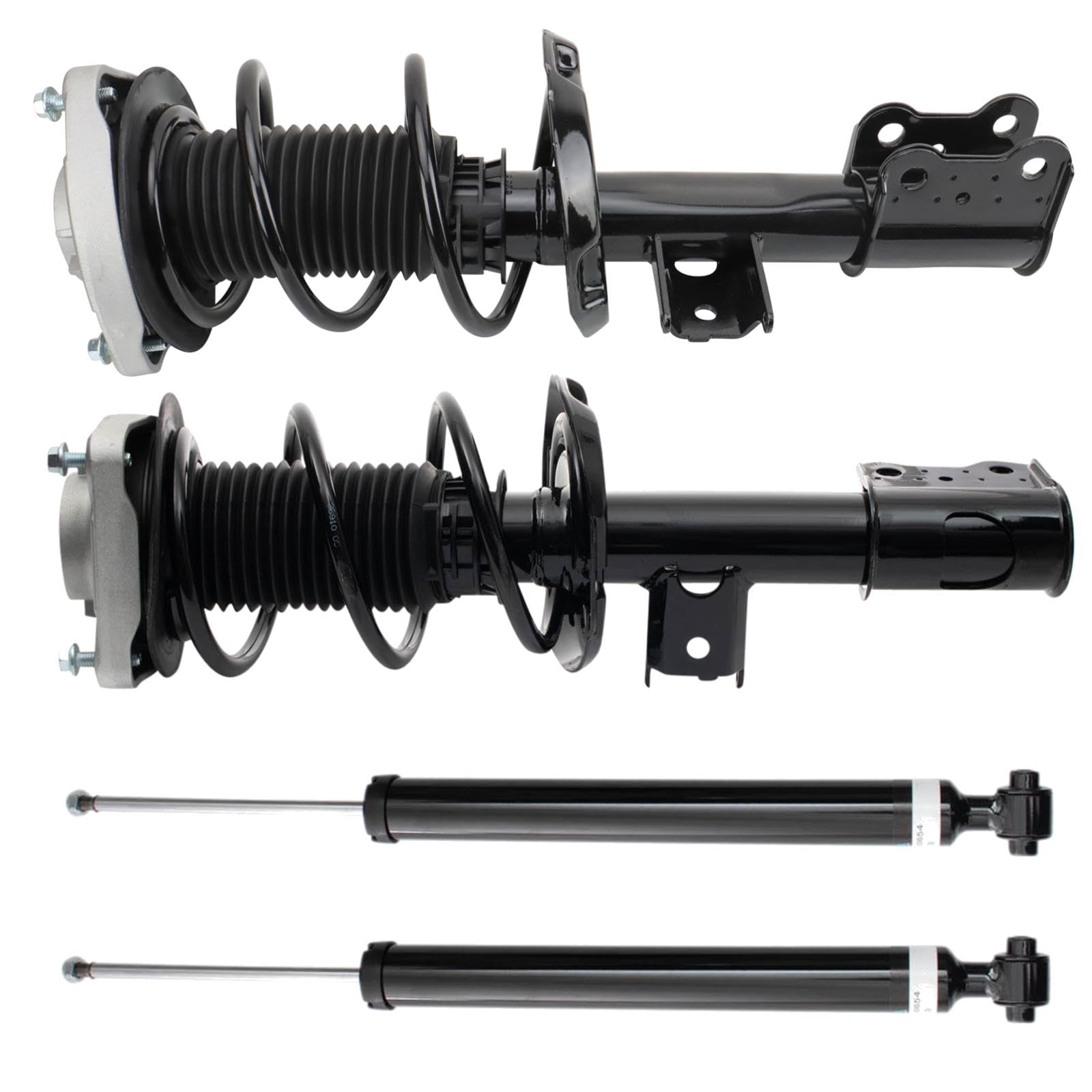 TRQ Front and Rear Complete Strut Assembly & Shock Absorber Kit ...