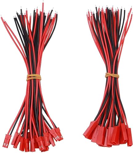 Rc Battery Connectors 10 Pairs 2-Pin JST Connectors With 20AWG Silicone ...