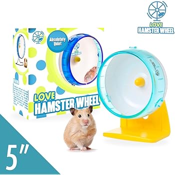 Amazon.com : Dwarf Hamster Wheel 5" Pet Quiet Spinner Comfort Exercise ...