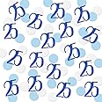 Amazon.com: Blue Glitter 25 Confetti, 25th Birthday Number Confetti ...