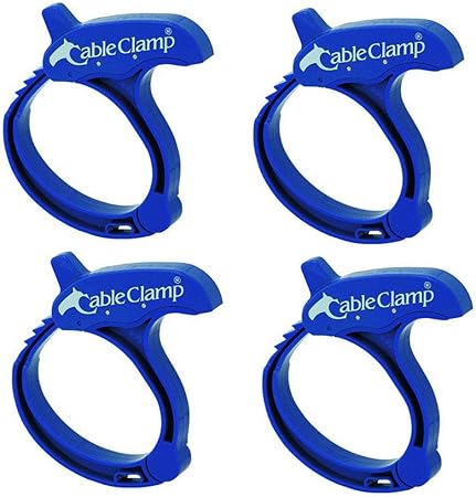 4x Small Cable Clamp Cable Tidy Quick Connect Quick Release Cable ...