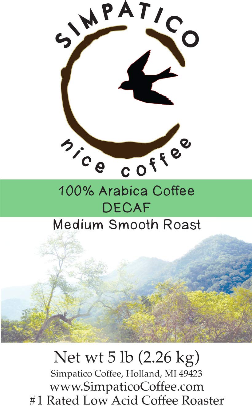 Amazon.com : Simpatico Low Acid Coffee - Regular - Medium - Whole Bean ...