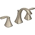 Moen Voss Brushed Nickel Contemporary Two-Handle Widespread Bathroom ...