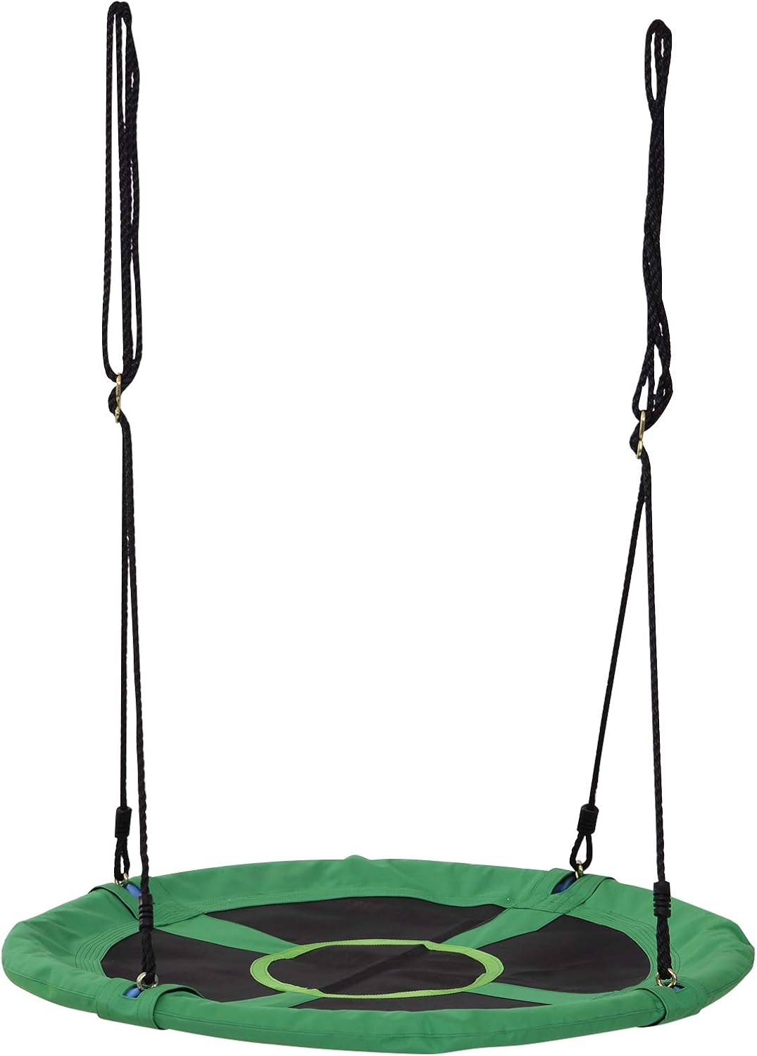 HOMCOM 40" Giant Nest Web Rope Hanging Tree Swing Seat Round Backyard ...