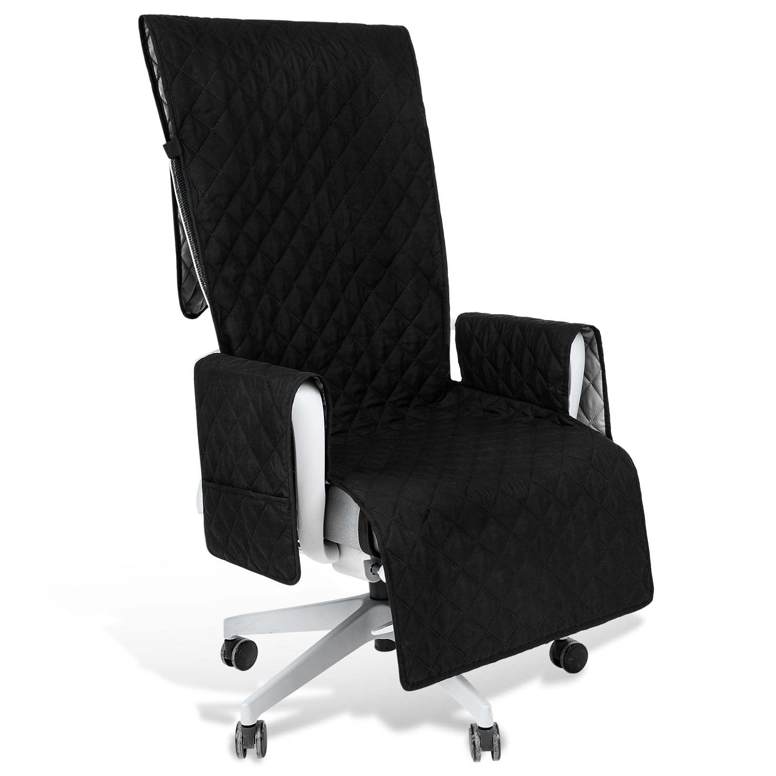 Executive Office Chair Covers with Arms Computer Large Desk Chair Cover ...