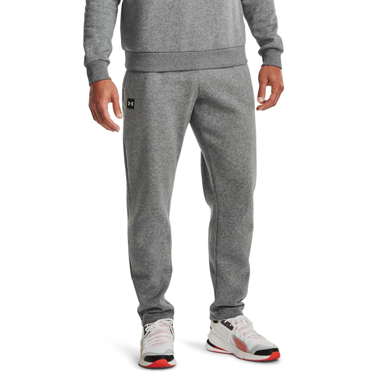 Under Armour Mens Rival Fleece Pants , Pitch Gray Light Heather (012 ...