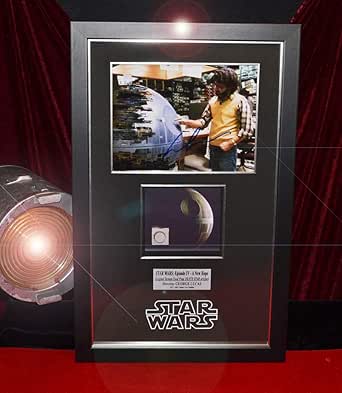 STAR WARS Prop DEATH STAR, Signed GEORGE LUCAS, COA London Props, Frame ...