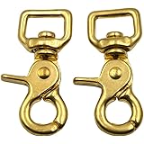 Amazon.com: Okones Pack of 4,5/9''(14mm) Eye Diameter,2-3/5'' Overall Length,Solid Brass Lobster ...