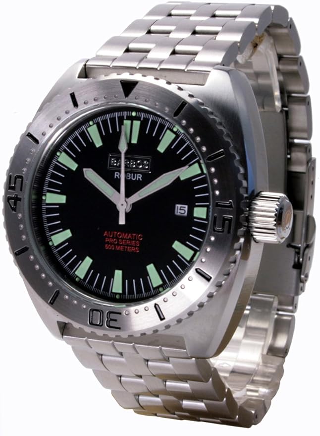 BARBOS ROBUR AUTOMATIC WATCH WATERPROOF 1650ft/500m MENS DIVER WATCH ...