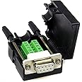 Amazon.com: DB9 D-SUB RS232 Adapter 9 Pin Signals Terminal Breakout Plastic Cover 2 Row (Female ...